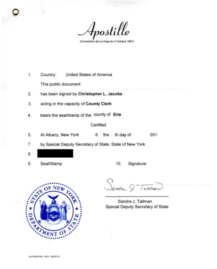 Apostilles – Dual U.S. Italian Citizenship